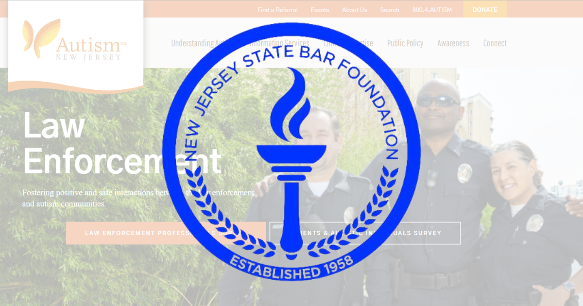 Autism NJ- State Bar Foundation Grant Supports Law Enforcement Initiative