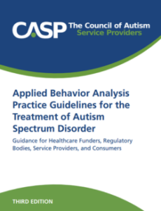 Autism NJ- CASP Releases Third Version of ABA Practice Guidelines for ...