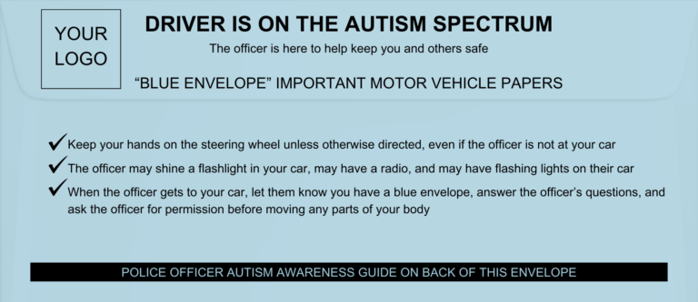 Autism NJ- Blue Envelope: Safer Traffic Stops for Autistic Drivers